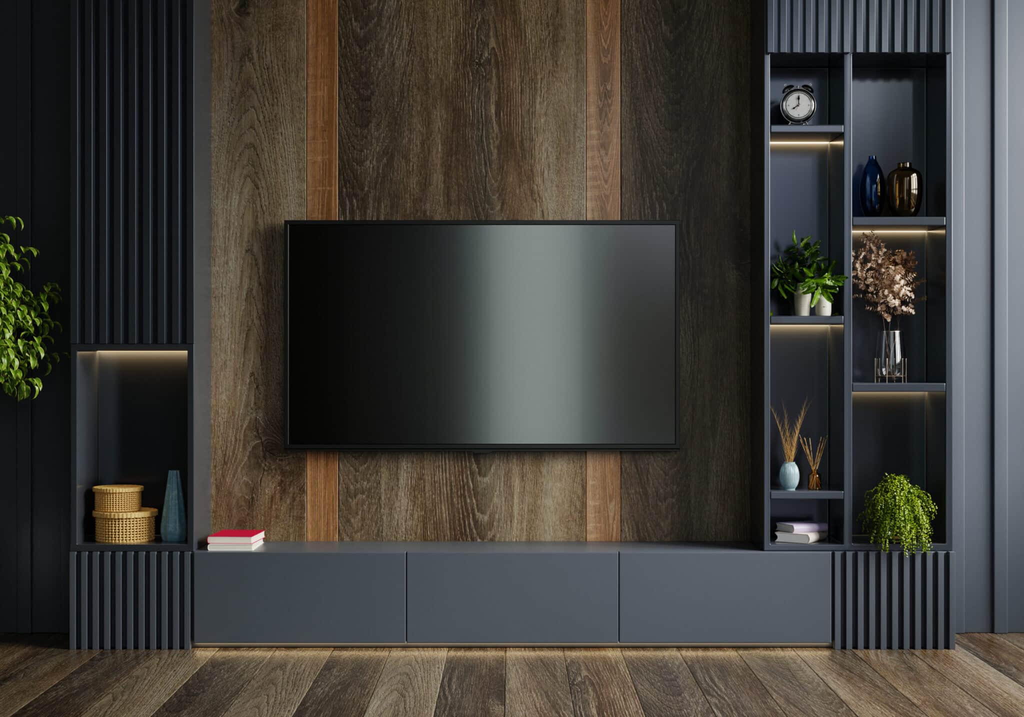 Premium Media TV Wall Design Services in Dubai - Liger Interiors